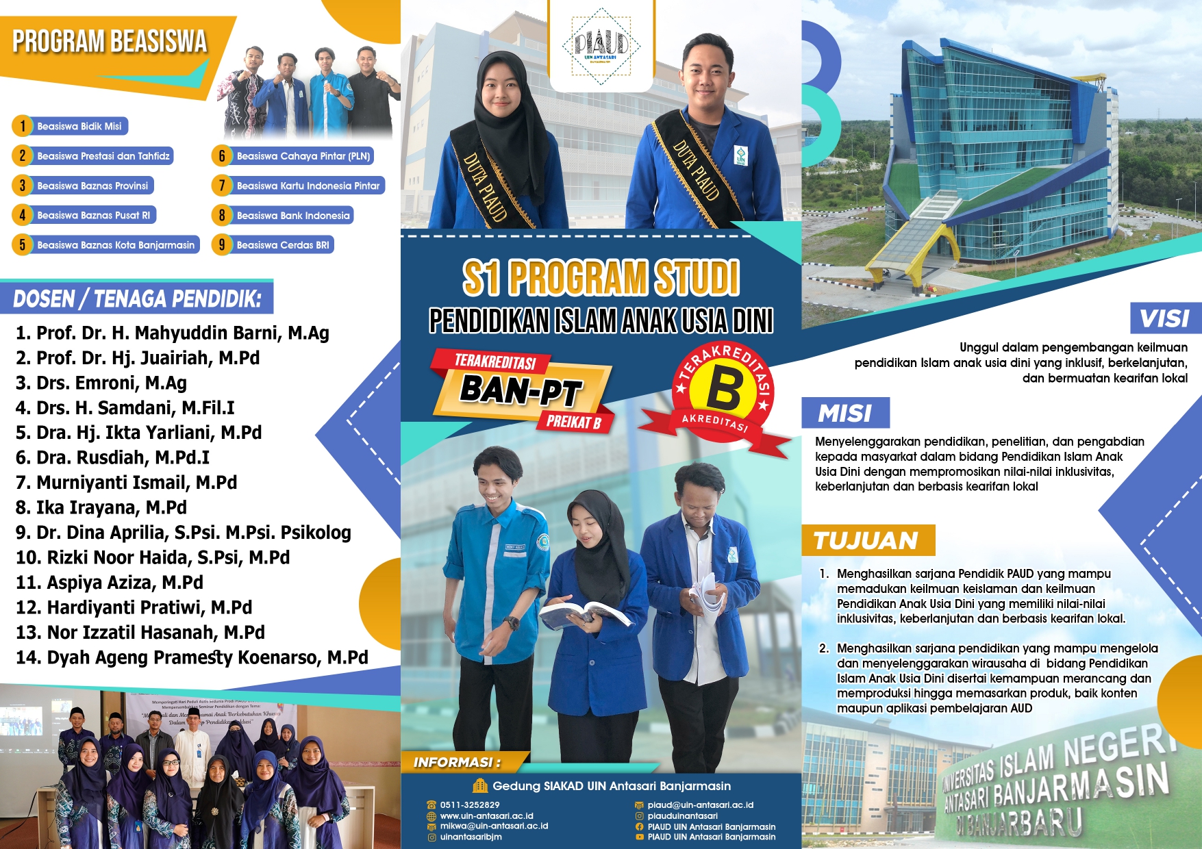 Brosur PMB – Program Studi Sarjana Pendidikan Islam Anak Usia Dini UIN ...